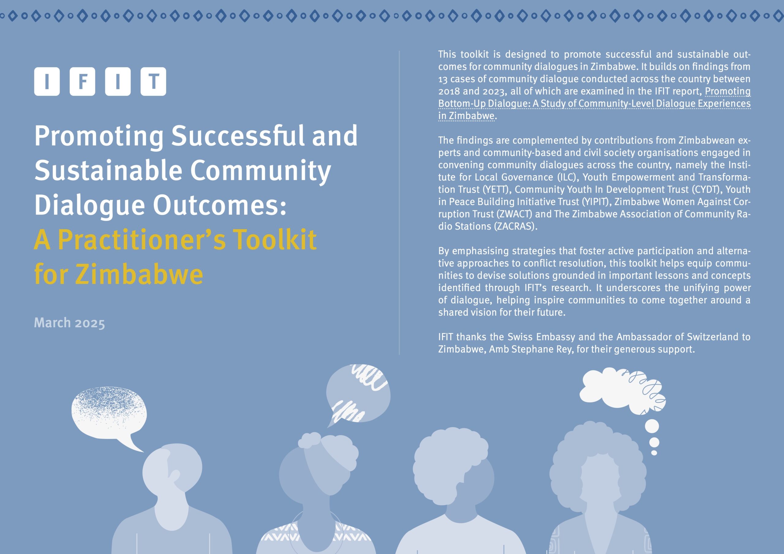 Promoting Successful and Sustainable Community Dialogue Outcomes: A ...